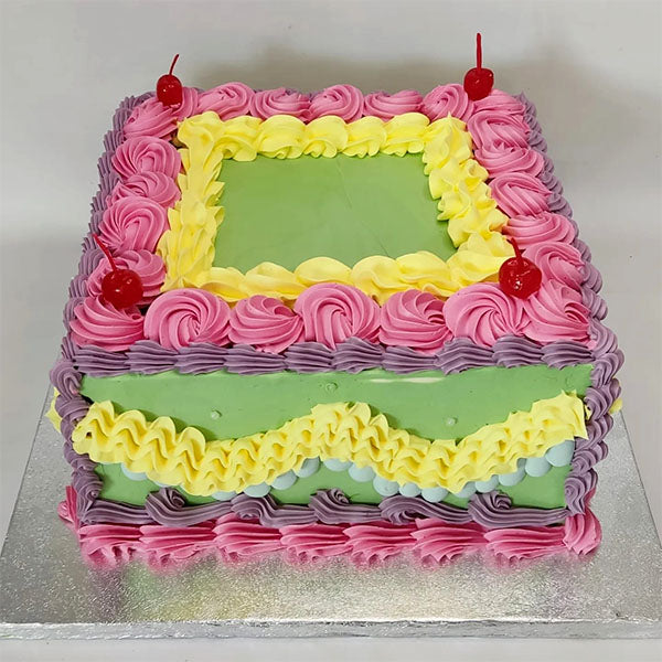 Buttercream Swirl Cake | Cake Frosting Swirls – Cake Girl London